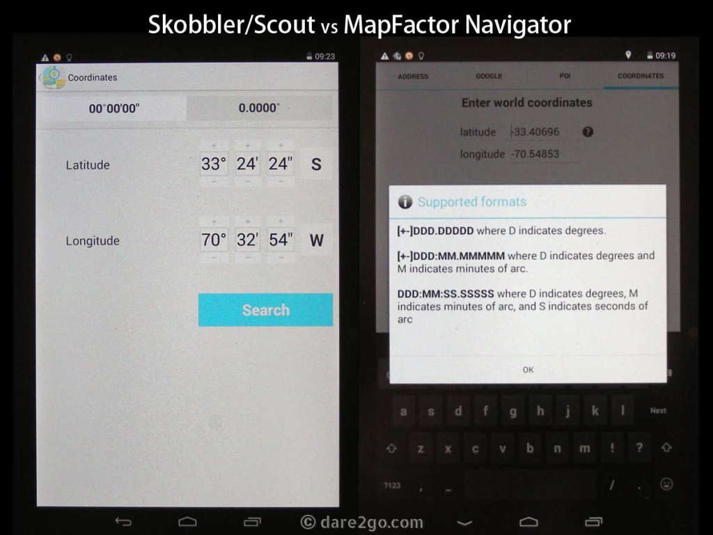 Review Part 2: Navigation Apps on Android | dare2go
