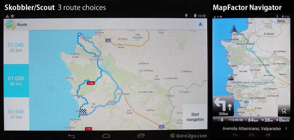 Review Part 3: Navigation Apps on Android | dare2go